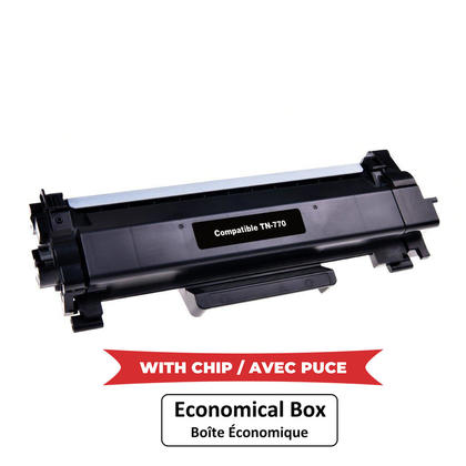 Brother TN770 Compatible Black Toner Cartridge Extra High Yield - With Chip