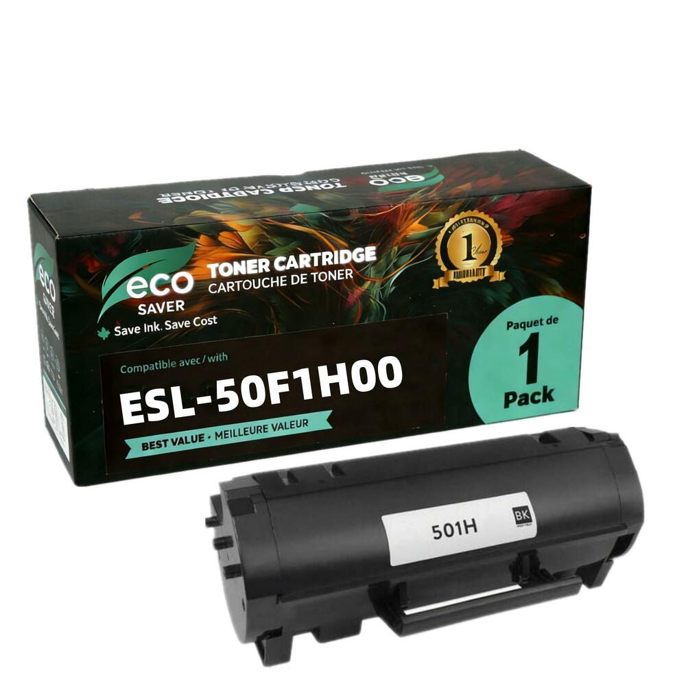 Lexmark 501H 50F1H00 Remanufactured Black Toner Cartridge High Yield ...