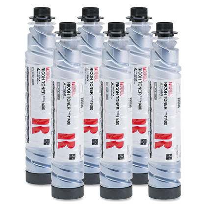 Ricoh 888086 Type 1140D cartouche de toner originale noire - 6/paquets