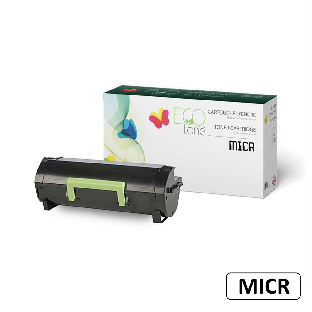 Lexmark 501U 50F1U00 MICR cartouche de toner remanufacturée noire de ...