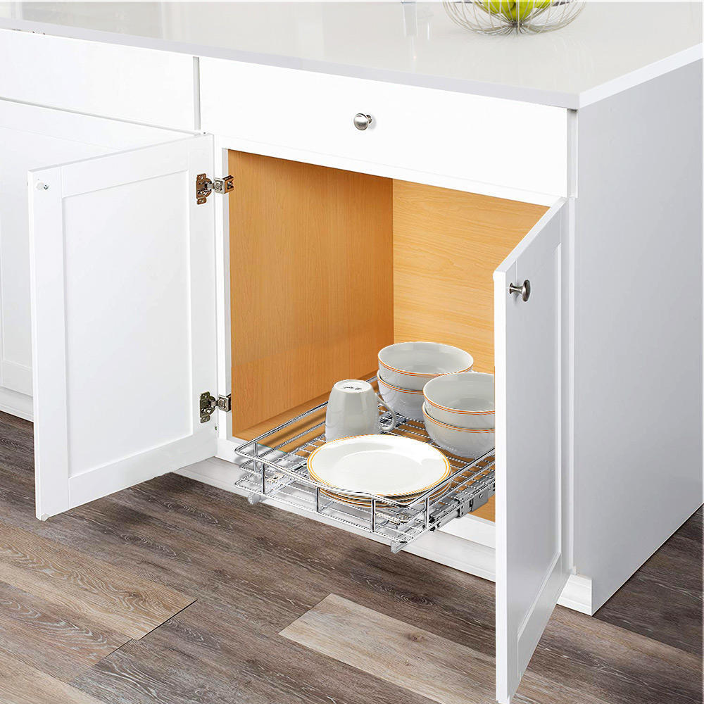Slide Out Cabinet Organizer - Pull Out Under Cabinet， 18 1/8" x 11" x 4 ...