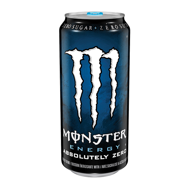 MONSTER ENERGY ABSOLUTELY ZERO CASE 12x473mL