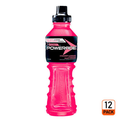 Powerade Strawberry Lemonade Sports Drink, 710ml, 12/Pack