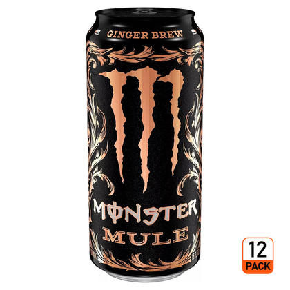 Monster Mule Gingerade Energy Drink, 473ml, 12/Pack