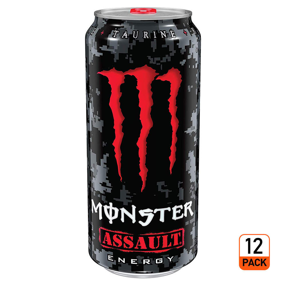 Monster Assault Energy Drink, 473ml, 12/Pack