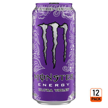 Monster Ultra Violet Energy Drink, 473ml - 12/Pack