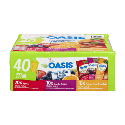 Oasis Juice, Assorted Flavours (Case) (40x200mL)