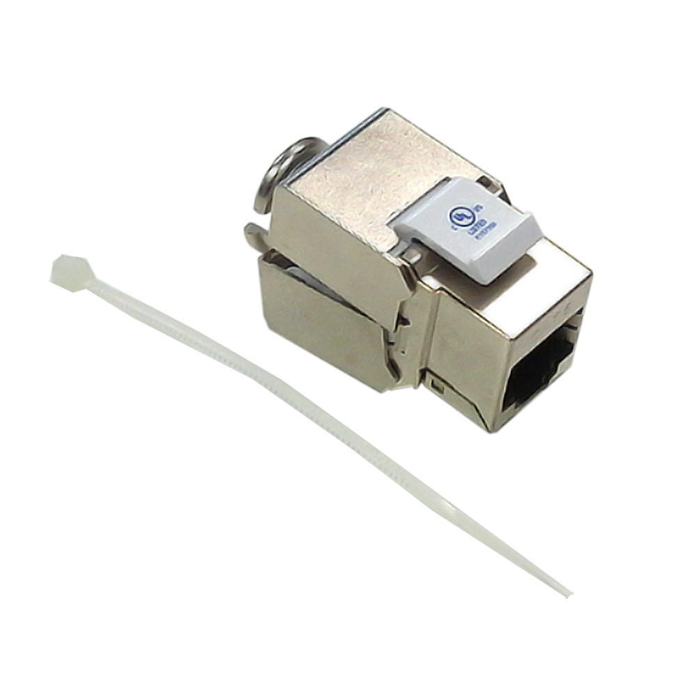 RJ45 Keystone Jack, 110 Style Punch-Down Cat6 Shielded