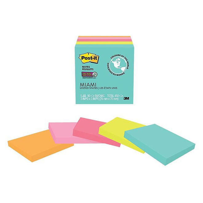 Post-it® Super Sticky Notes - Supernova Neons Collection