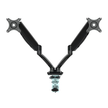 Gas Spring Dual Monitor Stand for 17'' - 27'' Screens