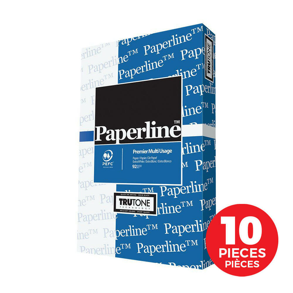Paperline™ Papier De Bureau, 20 lbs, 92 Brillant, Letter / Legal, 5000 ...