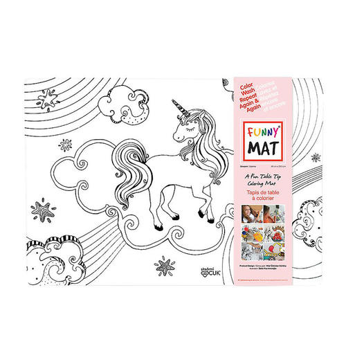 Funny Mat® Colouring Mat, Medium Size, Washable & Reusable