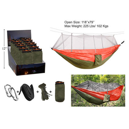 Portable Camping Mosquito Net Hanging Hammock for Outdoors Backpacking ...