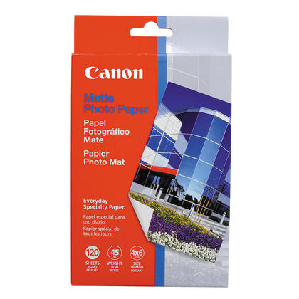 Canon MP-101 Matte Photo Paper, 4"x 6", 170 gsm, 120 Sheets