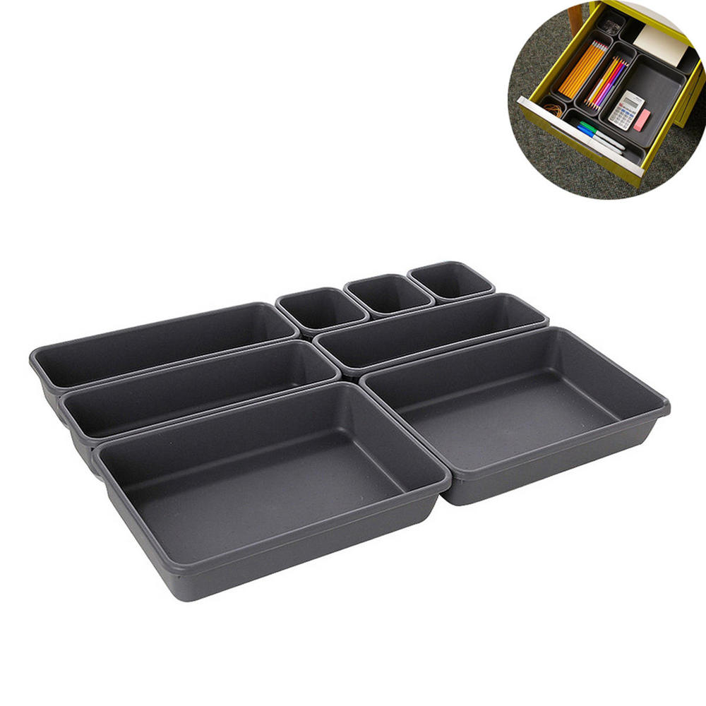 Interlocking Drawer Storage Organizer, Cube Divider Box, 8 in 1