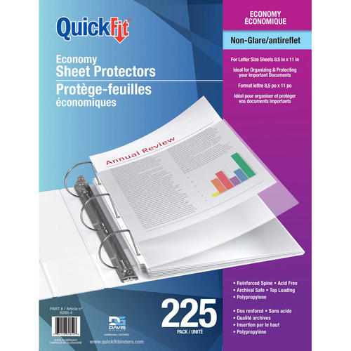 QuickFit® Letter Size Sheet Protectors, Economy / Heavy / Ultra-Heavy ...