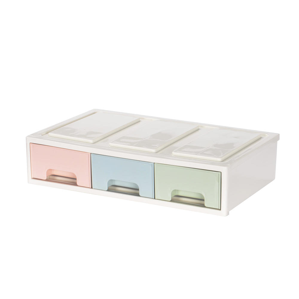 Storage Organizer Bundle, Stackable & Removable, 6-in-1, Pastel Colors