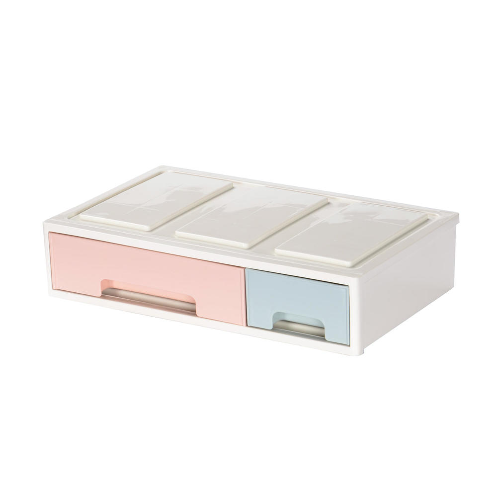Storage Organizer Bundle, Stackable & Removable, 6-in-1, Pastel Colors