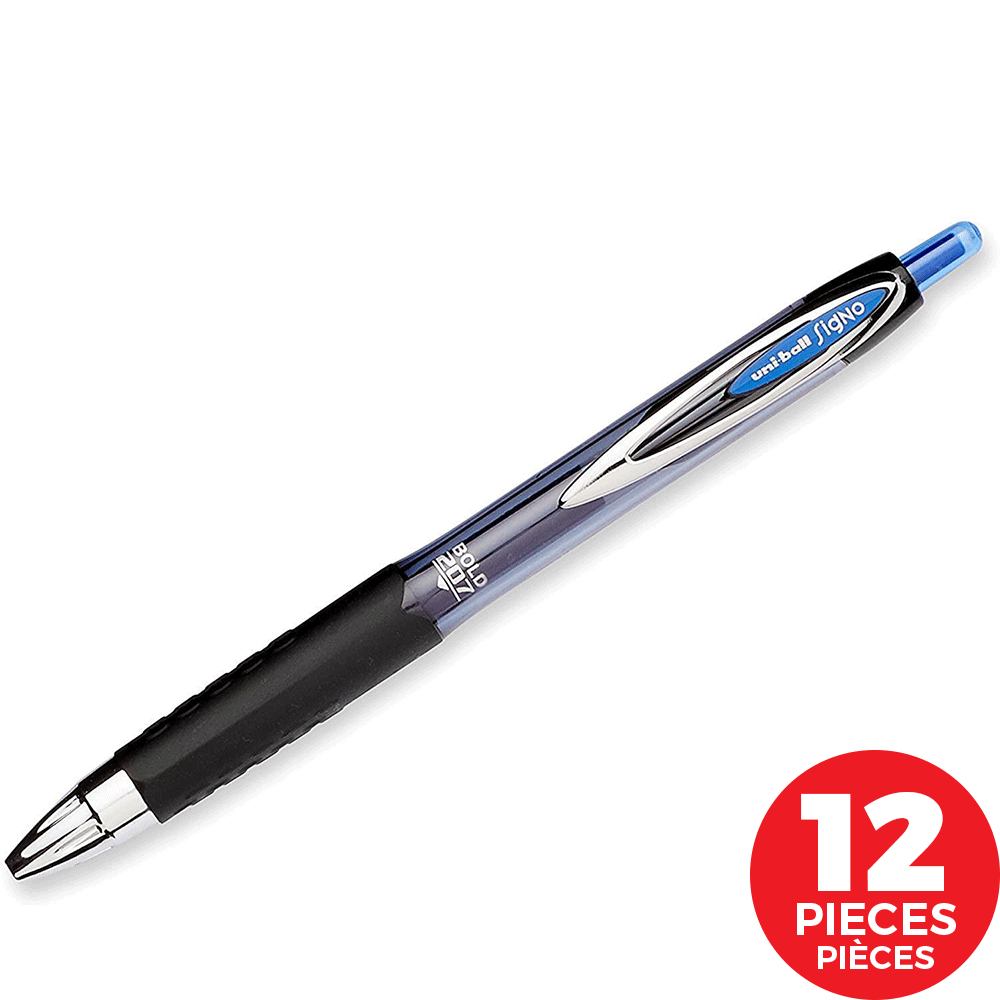 Uni-ball Super Ink Rolling Retractable Gel Pens, 0.5mm - 12/Pack