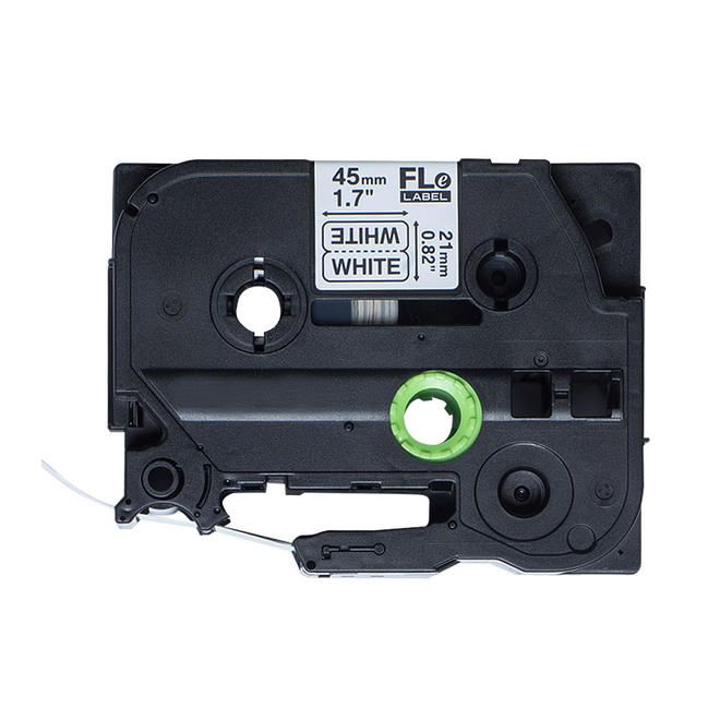 Brother FLe-2511 Die-Cut Tape, 21mm Wide, Black on White, 72 Labels ...