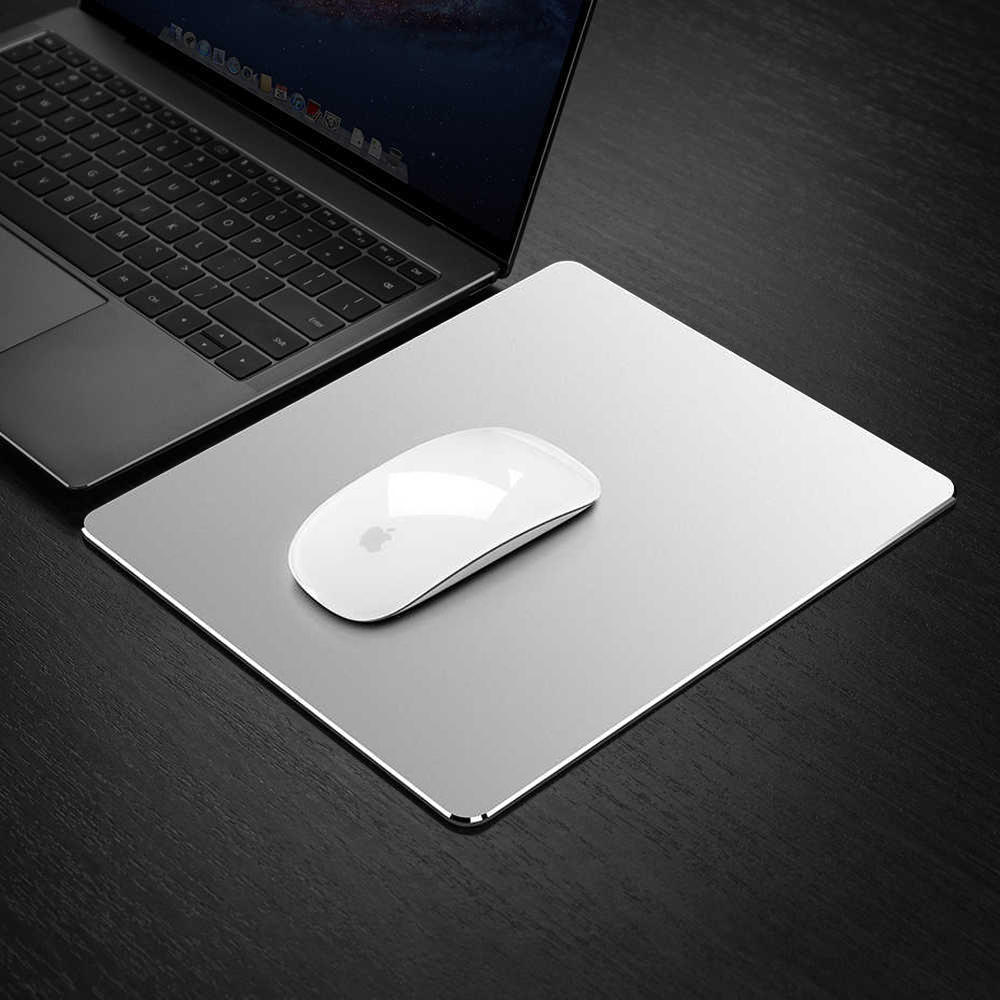 Slim Double-Sided Mouse Pad, Aluminum & PU，Thickness of 2.5mm