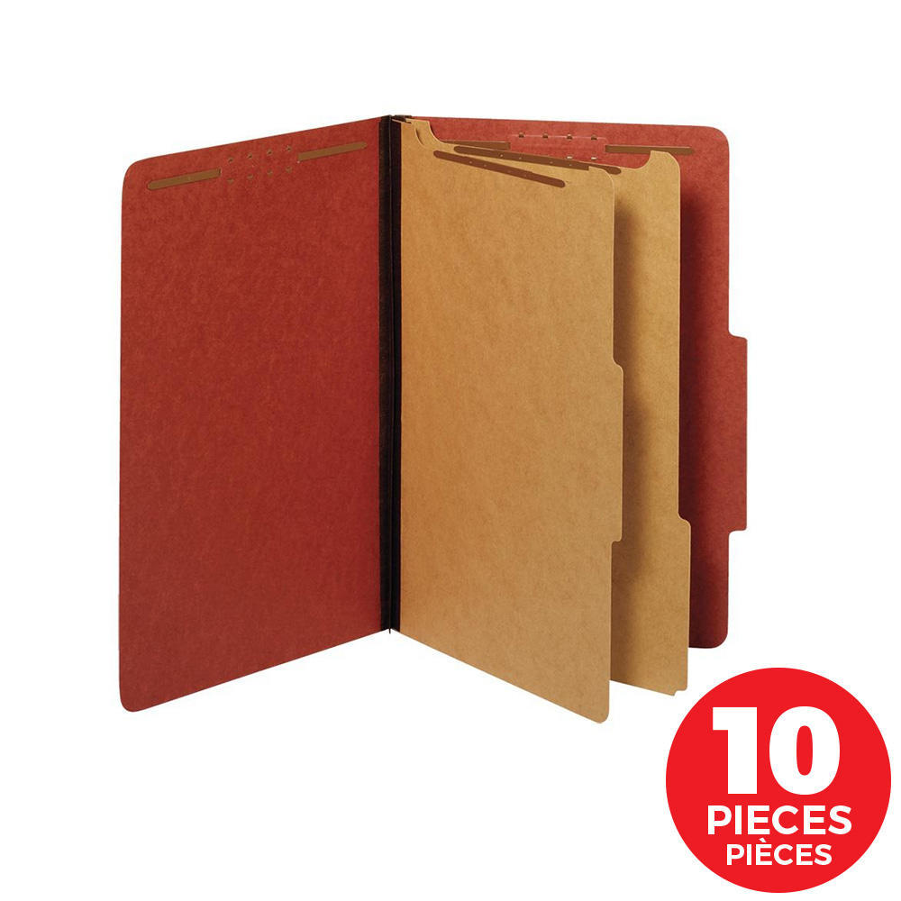 Pendaflex Pressboard Classification Folders, 6 Fasteners, 2-1/2 in ...