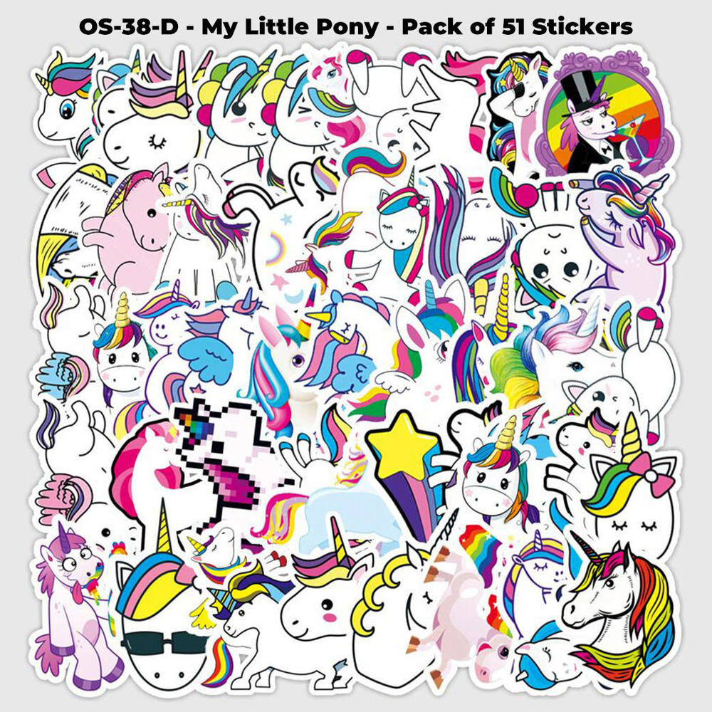 Waterproof Cartoon Decal Stickers for Bottle Luggage Laptop Car Toy Phone