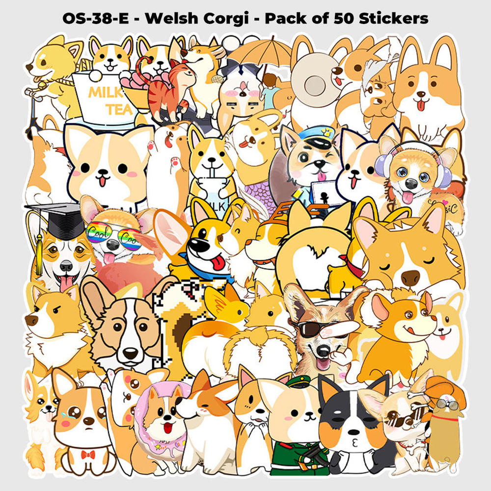 Waterproof Cartoon Decal Stickers for Bottle Luggage Laptop Car Toy Phone