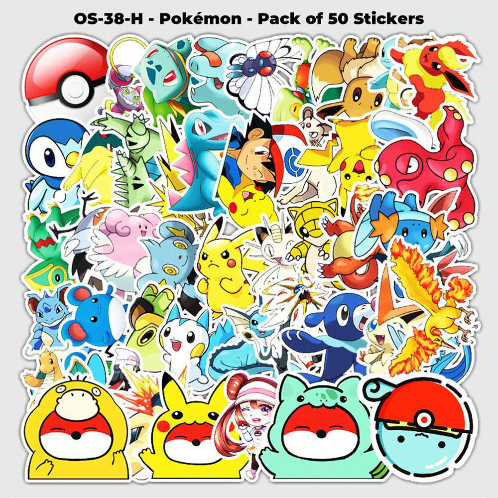 Waterproof Cartoon Decal Stickers for Bottle Luggage Laptop Car Toy Phone