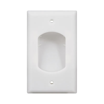 Recessed Low Voltage Cable Wall Plate for Home Theaters - PrimeCables