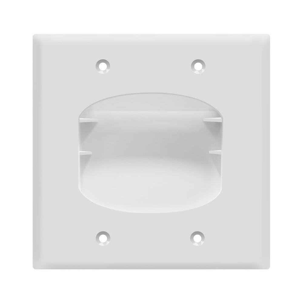 Recessed Low Voltage Cable Wall Plate for Home Theaters - PrimeCables