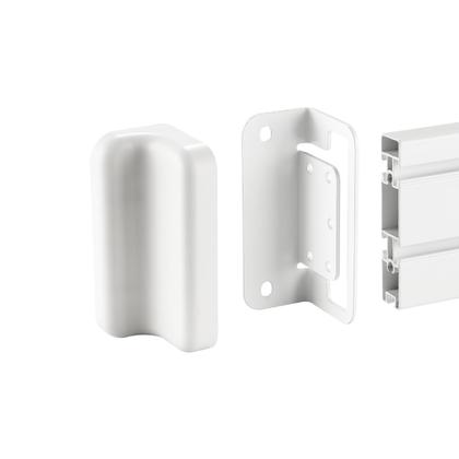 Mounting plate for Slatwall panel-white-pairs-PrimeCables®