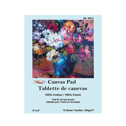 Nobel® 100% Cotton Canvas Pad, 9"x12", 300gsm, 10 sheets