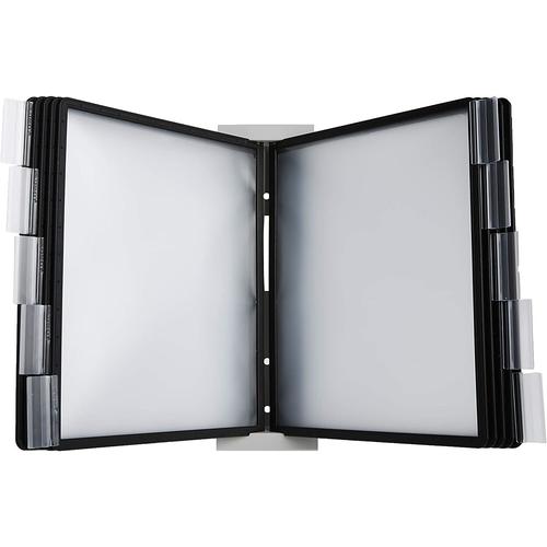 Durable Instaview® Desktop Reference System, Assorted Colors, 10 Panels