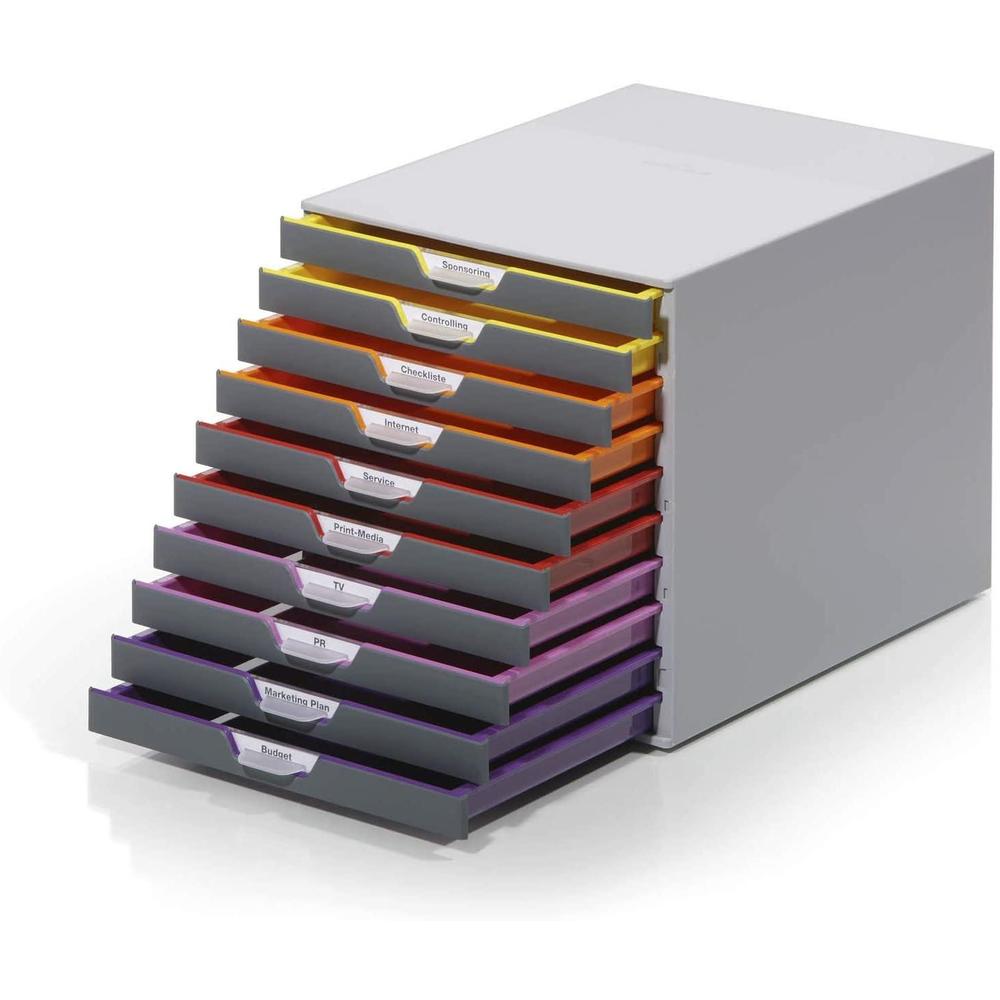 Durable Desktop Drawer Organizer (VARICOLOR 3 Compartments with ...