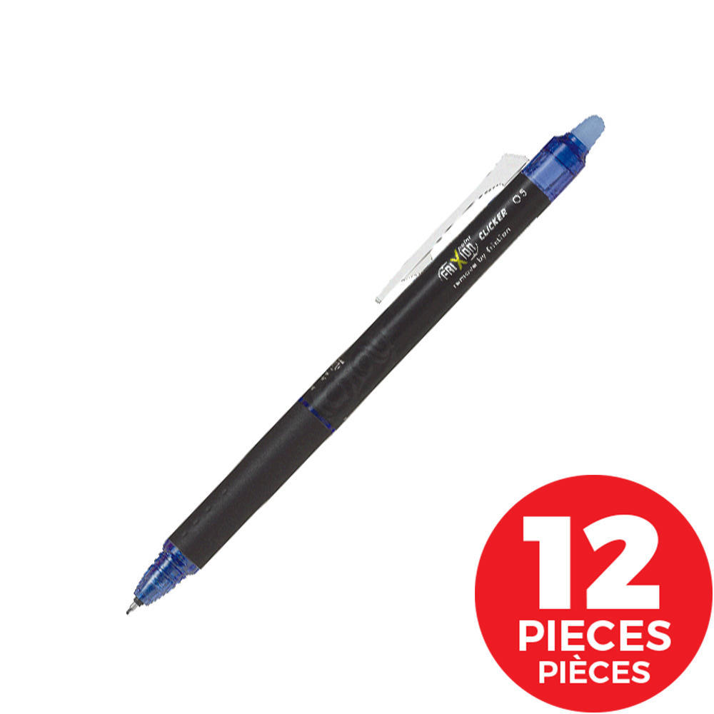 Pilot FriXion® Ballpoint Pen with Synergy Tip, 0.5mm, Blue, 12/Pack