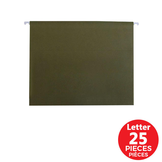 Office Reinforced Hanging File Folders with Tabs and Label Sheets, Army ...