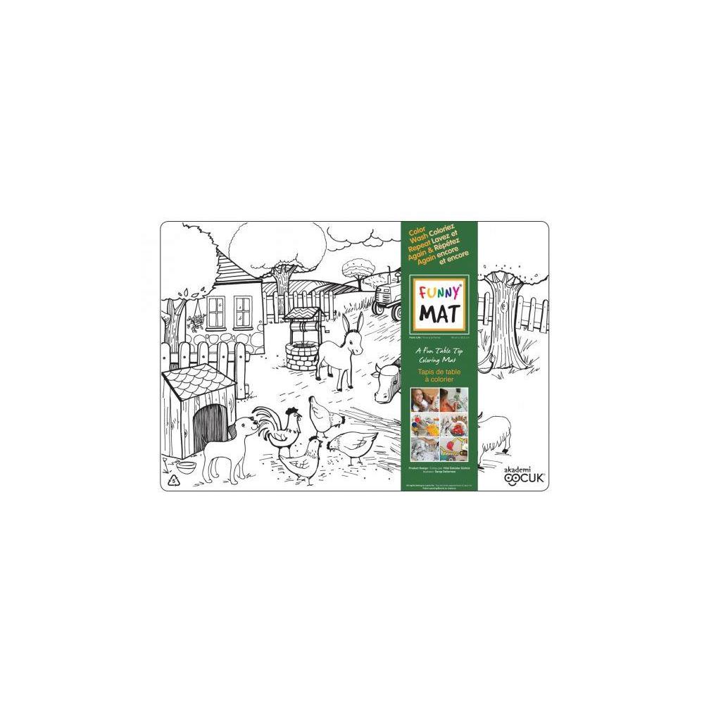 Funny Mat® Colouring Mat, Medium Size, Washable & Reusable