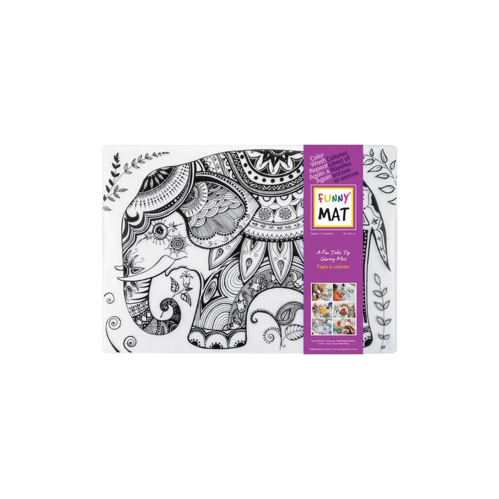 Funny Mat® Colouring Mat, Medium Size, Washable & Reusable