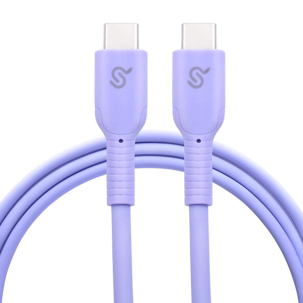 Ultra-soft USB2.0 Type-C to Type-C Charging Silicone Cable, 3.28 ft ...