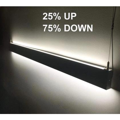 40W LED Up and Down Linear Light 4000K 100-240VAC, UL & cUL Listed - BLACK