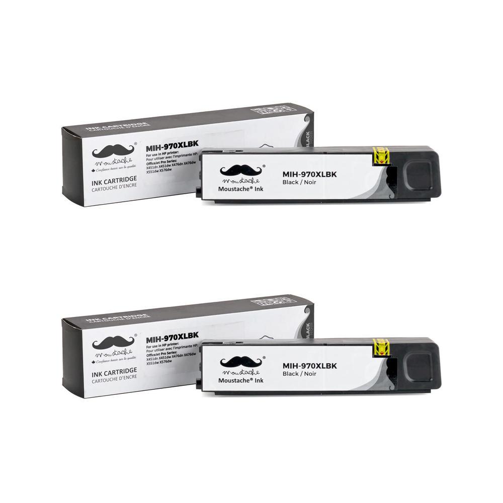 Compatible HP 970XL CN625AM Black Ink Cartridge High Yield - Moustache®