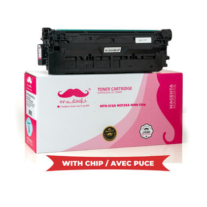 Remanufactured HP 212A W2123A Magenta Toner Cartridge - With Chip ...