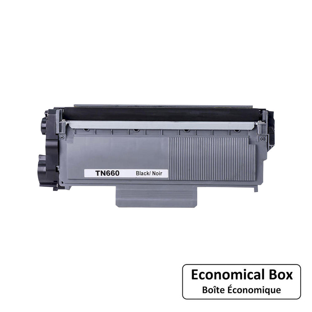 Brother TN660 Compatible Black Toner Cartridge, High Yield