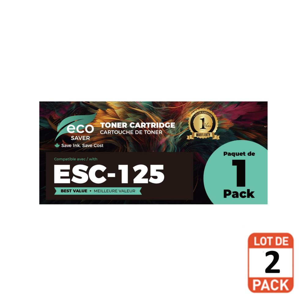 Canon 125 3484B001AA Compatible Black Toner Cartridge - Eco-saver