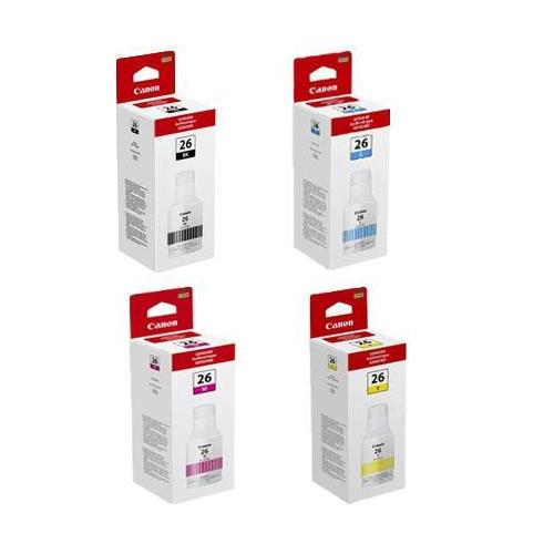 Canon GI-26 Original BK/C/M/Y Ink Bottle