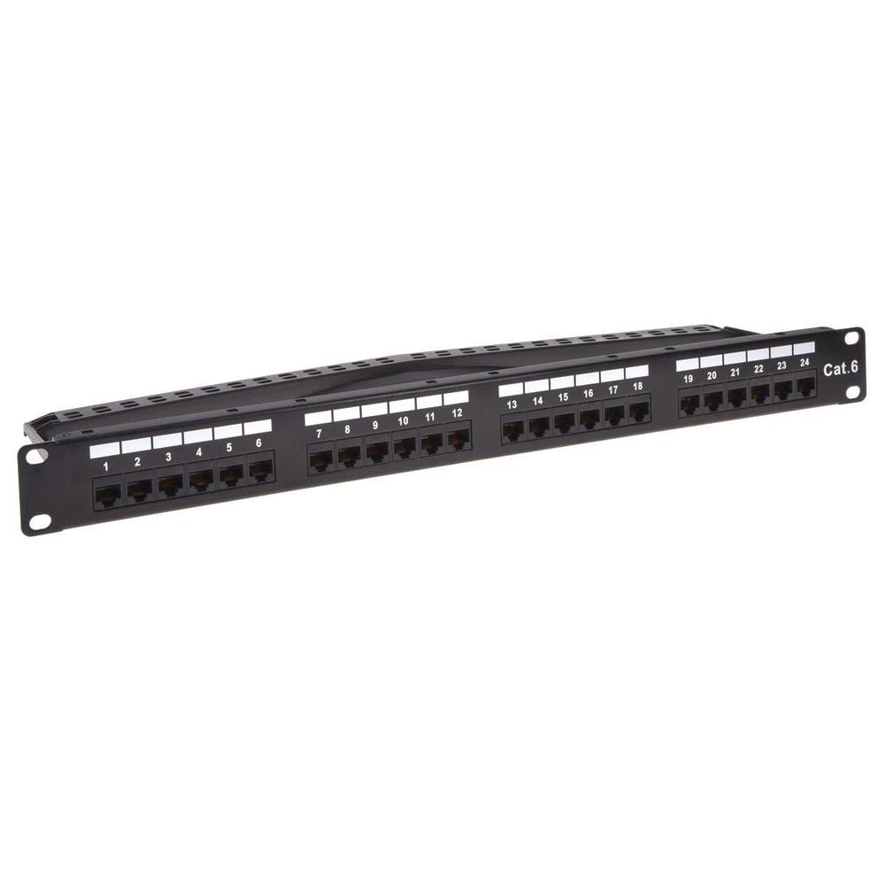 Monoprice 24-port Cat6 Unshielded UL Listed Patch Panel