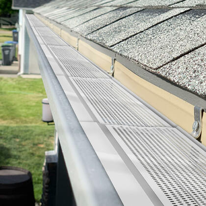 15.7'' Leaves Gutter Guard Cover System to Keep the Gutter Flowing ...