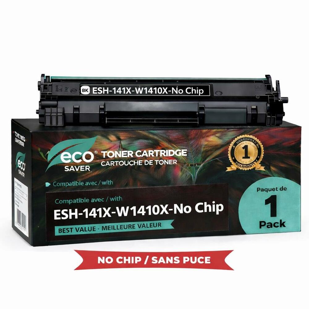 Compatible HP 141X W1410X Black Toner Cartridge High Yield - No Chip ...