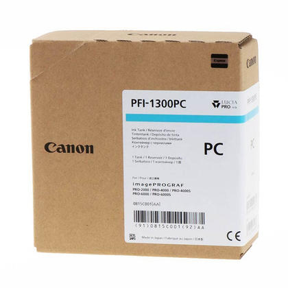 Canon PFI-1300PC Original Photo Cyan Ink Cartridge (0815C001)